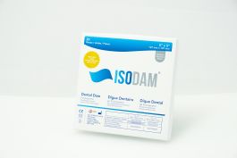 4D Rubber Dental Dam ISODAM Non-Latex 5 "x 5" Blue Medium 20/box