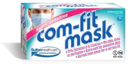 Sultan COMFIT Masks Super Sensitive Ear Loop White 50/Box