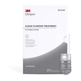 3M Clinpro Clear Fluoride Treatment – 0.50ml Unit Dose, Flavorless, 100/pk | SKU 7110FF