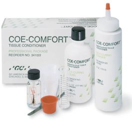 GC Coe-Comfort Professional Tissue conditioner 6oz each of Powder & Liquid