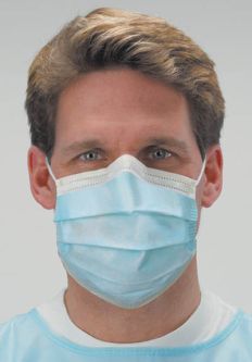 Crosstex Mask Isofluid Plus Blue 50/box