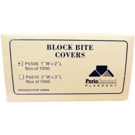 Plasdent Bite Block Cover 2" x 3" (Wide x Length) 1000/Bx
