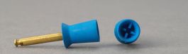 Waterpik Prophy Cups Densco® Latch Soft Blue Ribbed/webbed 144/pk ...