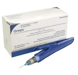 Astra Oraqix Lidocaine & Prilocaine Periodontal Gel 20 - 1.7g ...