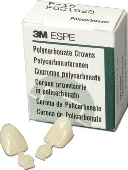 3M Crown Poly Upper Left Centrals 18 5/box