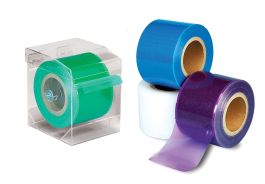 Plasdent Barrier film Sticky Wraps 4" x 6" Blue Roll of 1200