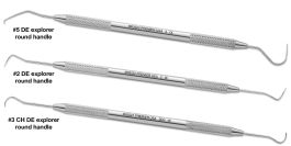 Premier Explorer Cavity Finder 3CH DE Round Handle | Precision Dental ...