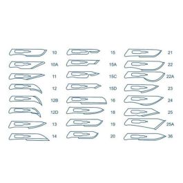 Almedic Scalpel Blade Surgical Disposable S/S #12D Blade 100/box