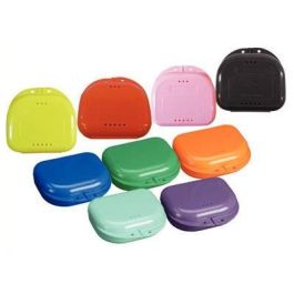 Plasdent Retainer Boxes Chroma Assorted w/ Label 12/pc