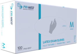 PriMED Gloves PrimaTouch Flex Powder-Free Latex Exam Beige Small 100/Bx