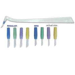Premium Plus 7501 Brush Tips Regular Bristle Blue 100/pkg