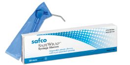 Safco SafeWrap Syringe sleeves Clear 2.5"x 10" 500/bx