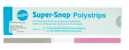 Shofu Super-Snap Polystrip Coarse/Medium Black/Violet L525 100/box