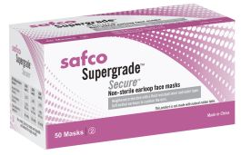 Safco Masks Supergrade Secure Level 3 White 50/box