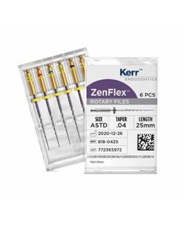 SybronEndo ZenFlex Rotary File Nickel Titanium .40/.06/25mm 6/pk